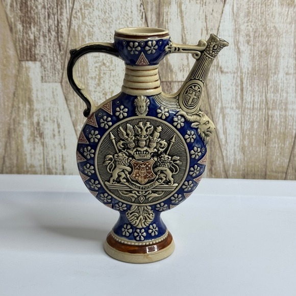 Dining | Vintage Ceramic Jug Blue Coat Of Arms Decorative Pottery ...